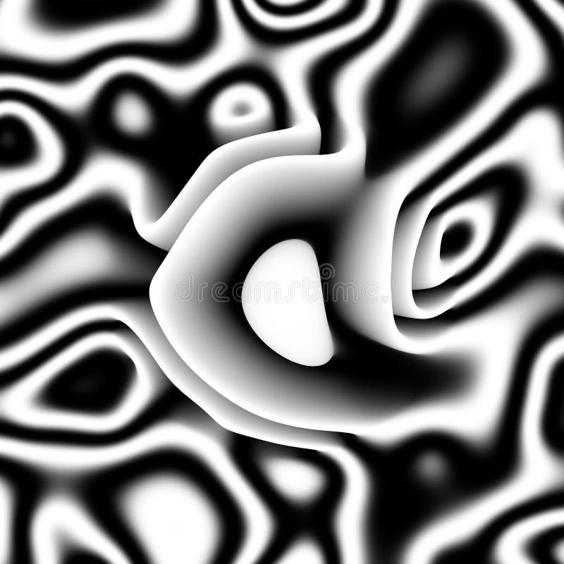 Polished Chrome Abstract Art Background Stock Illustration ...