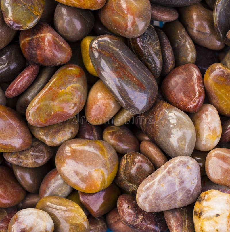 Polished Colored Marble Pebbles and Semi-precious Stones Background ...