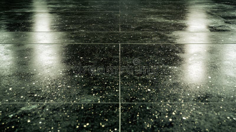 Polished Concrete Floor with Glossy Finish, Featuring Unique Texture ...