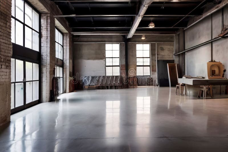 Polished Concrete Reflective Easy To Maintain and Industrial Ch Stock ...