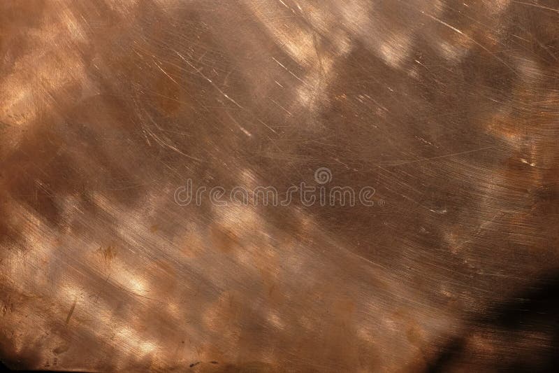 Polished Copper Surface. Textured Copper Background. Stock Image ...