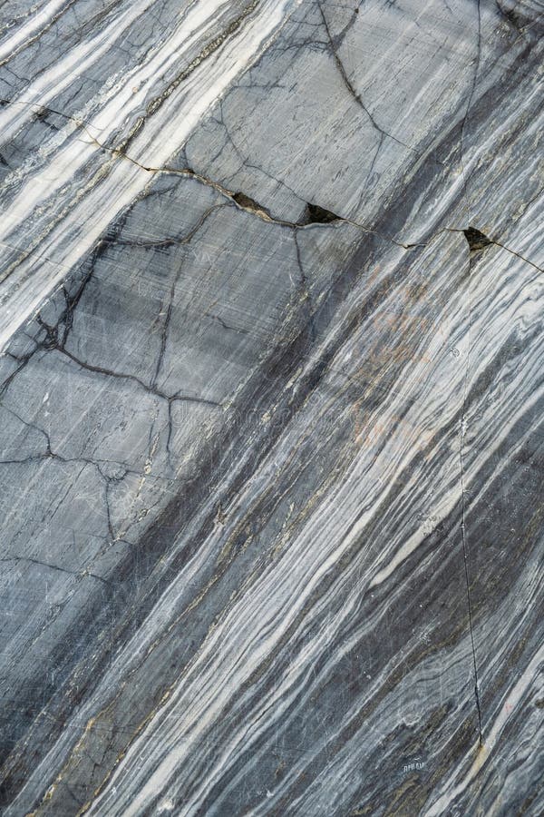 This Polished Dark Marble Surface Features Beautiful White Veining ...