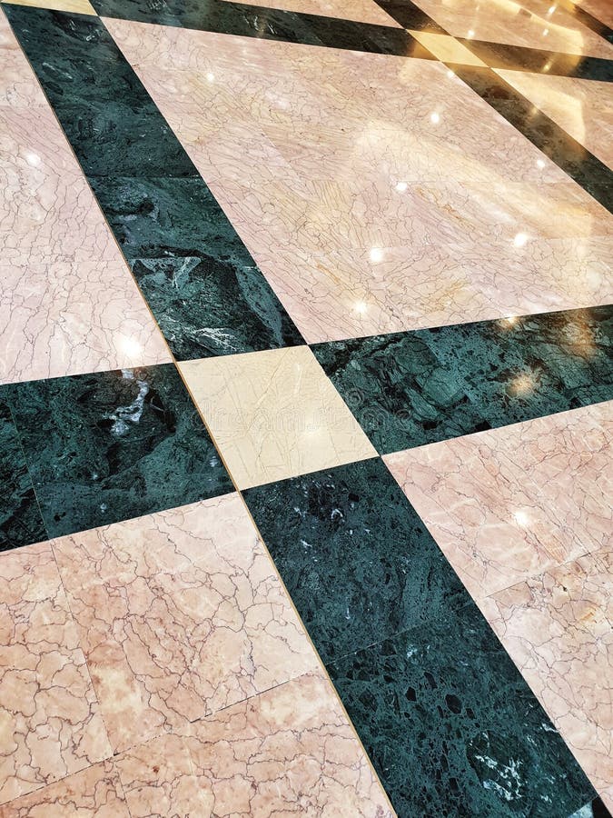 Polished Floor in Shopping Mall Stock Photo - Image of texture ...
