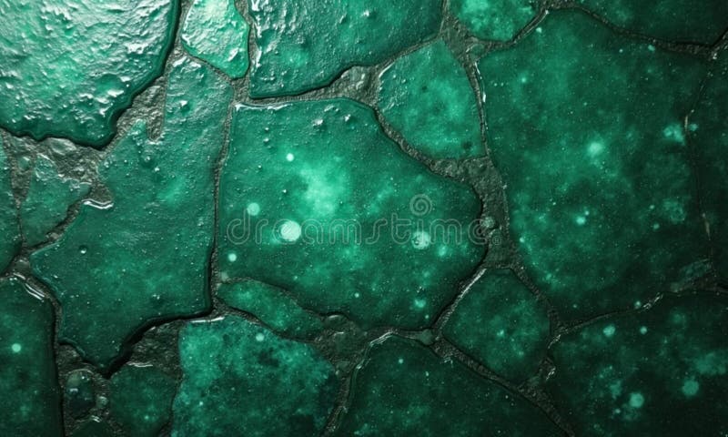 Polished Gemstone Surface with Deep Emerald Hues Stock Illustration ...