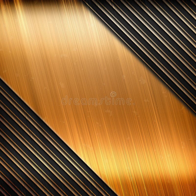 Gold Metal Plate with Carved Frame and Pattern in Classic Style Stock ...