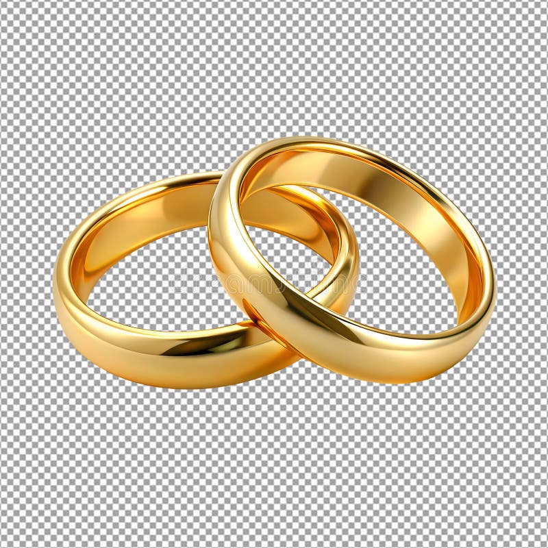 Polished Golden Wedding Rings with a Warm Glow Stock Image ...