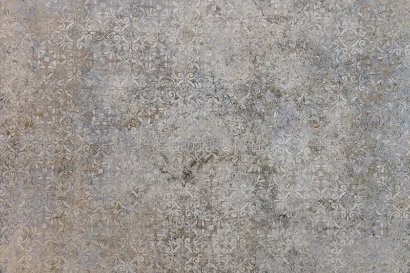 Polished Granite Ceramic Stone Tile with Damask Pattern Vintage Effect ...