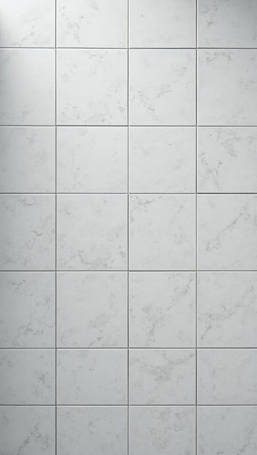 Polished Gray Tile Floor with Grid Pattern and Glossy Reflection Stock ...