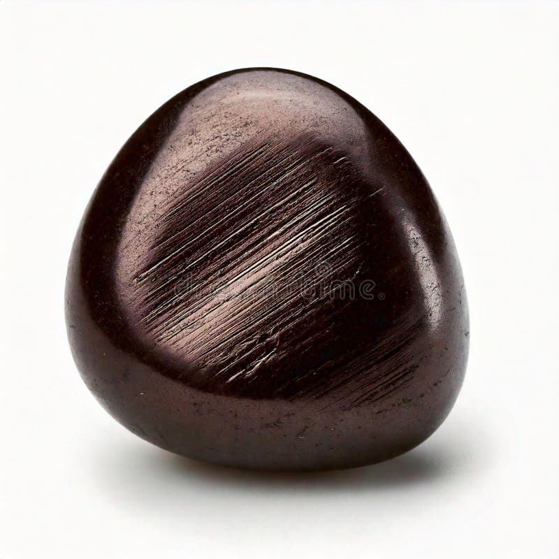 Beautiful Hematite Natural Stone on White Background Stock Illustration ...