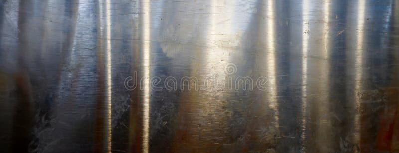 Polished Metal Surface Illuminated by Ambient Light, Creating a Soft ...