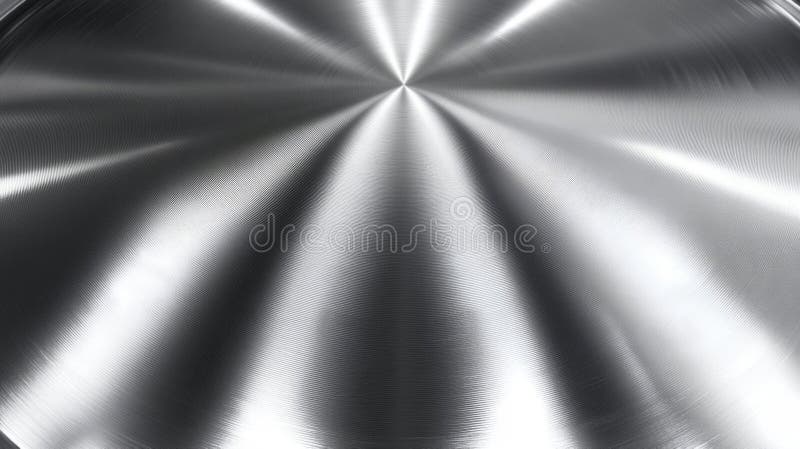 Polished Metal Surface Shows Circular Radiating Lines Stock ...