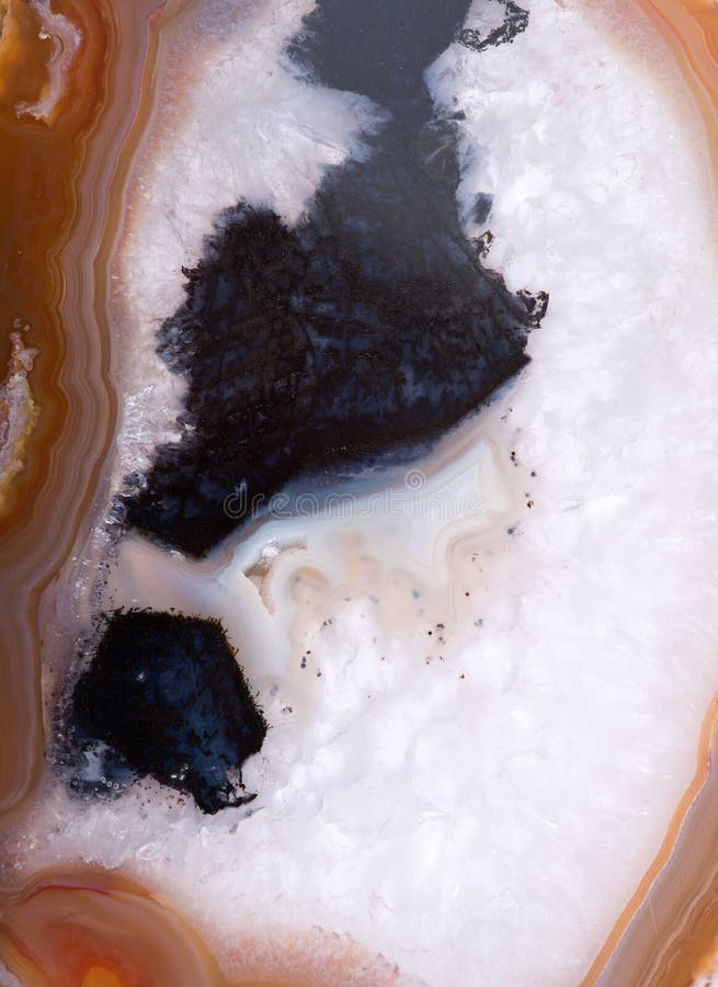 Polished Multicolor Agate Slice Stock Image - Image of luster, grain ...