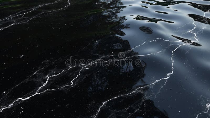 Polished Obsidian, Dark Reflective Surface with High Quality Image ...