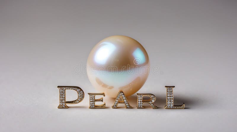 Polished Pearl with Elegant Typography in a Subtle Color Setting for ...