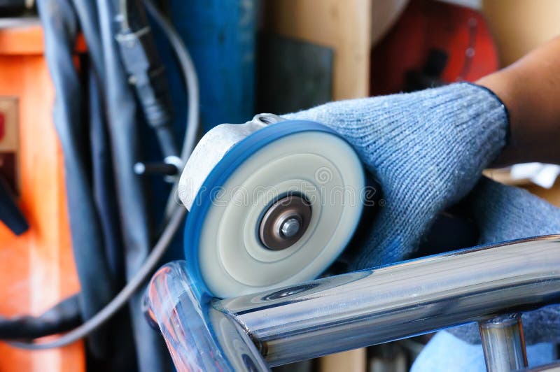 Polished piece of work. stock photo. Image of metal, farrier - 27830796