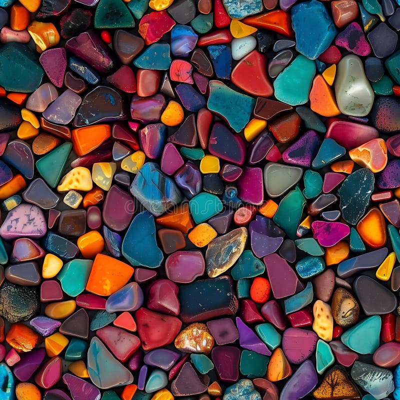 Polished Raw Gemstones Repeating Pattern Stock Illustration ...