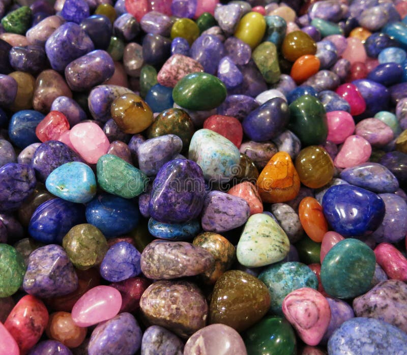 Pile of Colorful Smooth Rocks Stock Image - Image of outdoor ...
