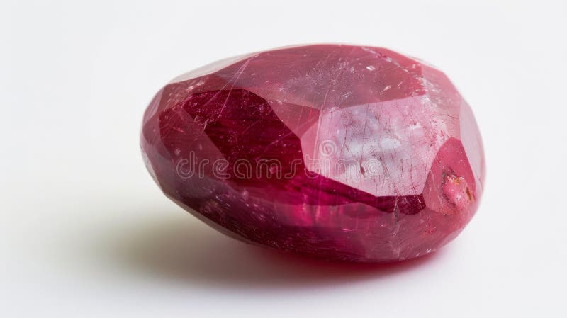 Polished Ruby Gemstone Close Up for Jewelry Design, Gem Industry ...