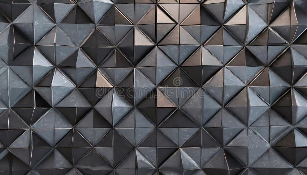 Polished Semigloss Wall Background Featuring D Triangular Black Tile ...