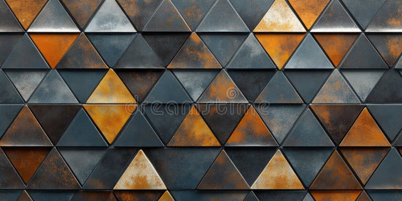Polished Semigloss Wall Background with Triangular Tiles for Modern ...