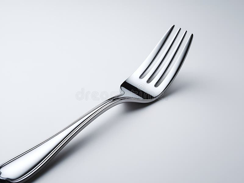 Metallic Fork Sleek Modern Design White Background Stock Photos - Free ...