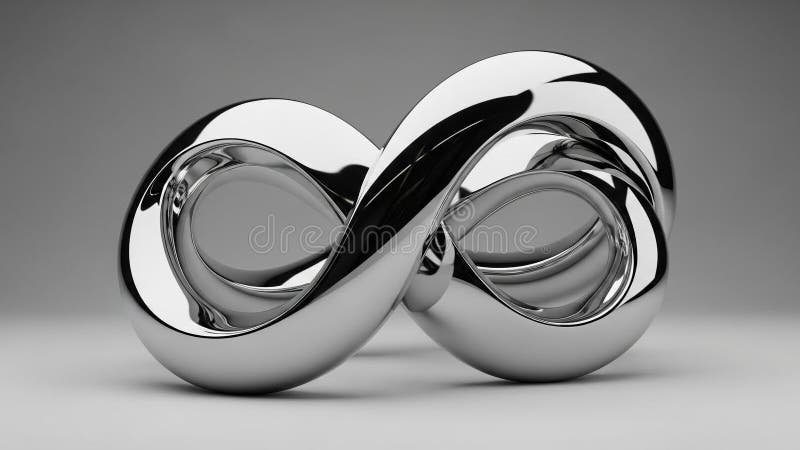 Silver Infinity Symbol Sculpture Stock Illustrations – 187 Silver ...