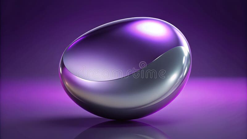 Polished Silver Merging into Soft Violet with Elegant Gradient Stock ...