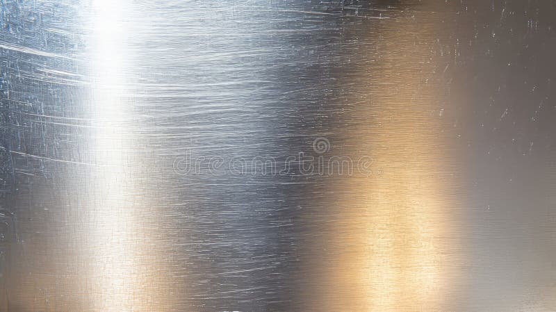 A Polished Stainless Steel Plate with a Silver Metallic Finish and a ...