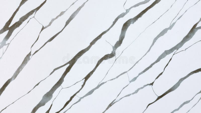 Polished Statuario Marble with Thin Grey Linear Veining in Flat Top ...