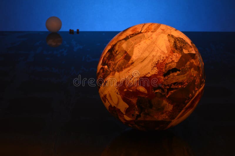 Polished Stone Sphere As Sculpture Stock Photo - Image of stone ...