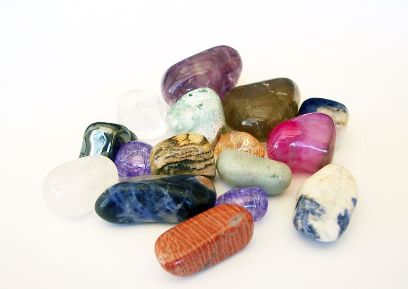 Polished rocks and stones stock image. Image of assorted - 12824817
