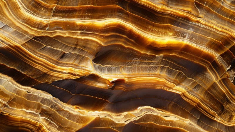 Polished Tiger S Eye Stone Surface Textured Brown and Gold Patterns for ...