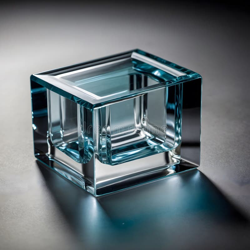 Polished Transparent Clear Glass with Subtle Reflections Stock Photo ...