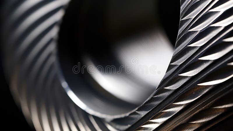 Polished turned metal stock illustration. Illustration of component ...