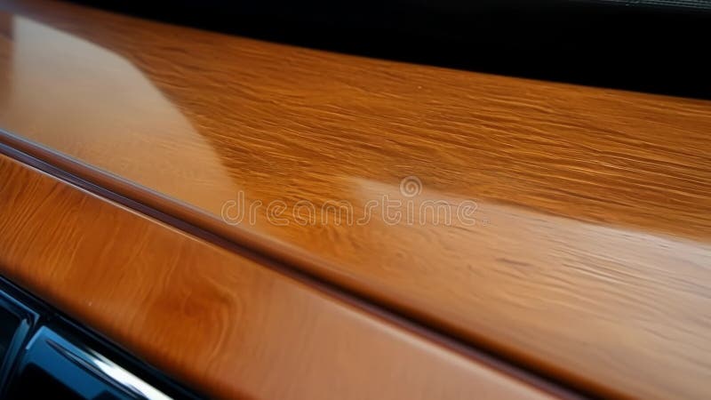 Polished Wood Grain Surface Shining in the Light Stock Video - Video of ...