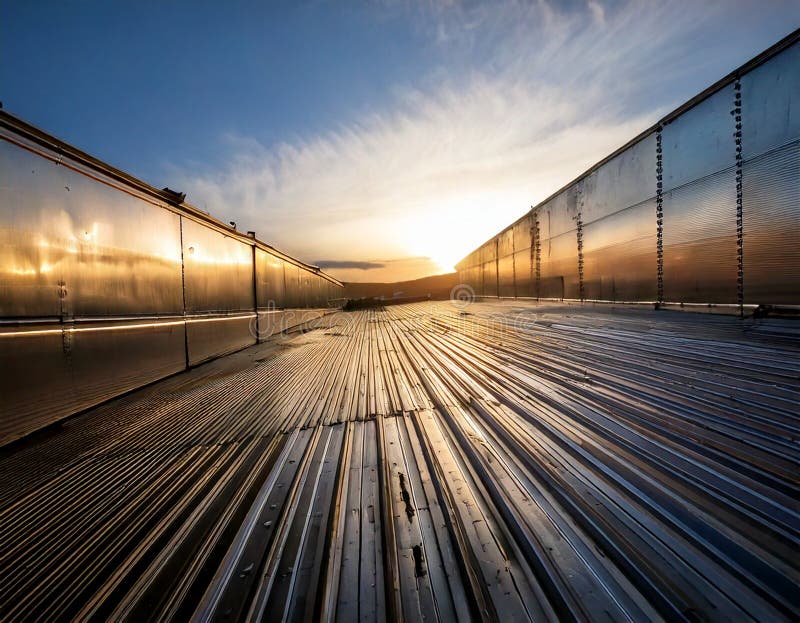 Polished Zinc Panel with Semi-Gloss Finish and Minimalist Industrial ...