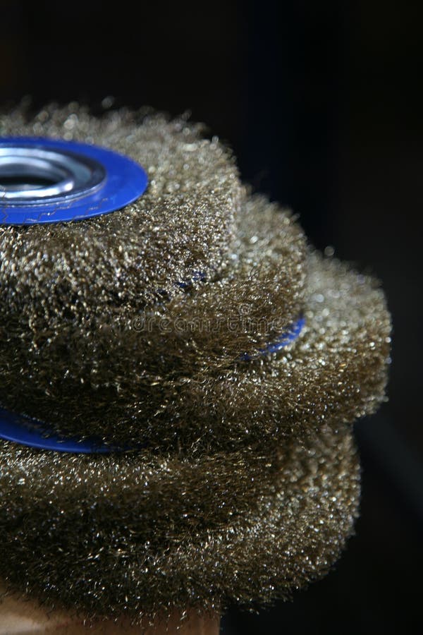 Polishing Blade for Rust and Paint on Black Background Stock Image ...