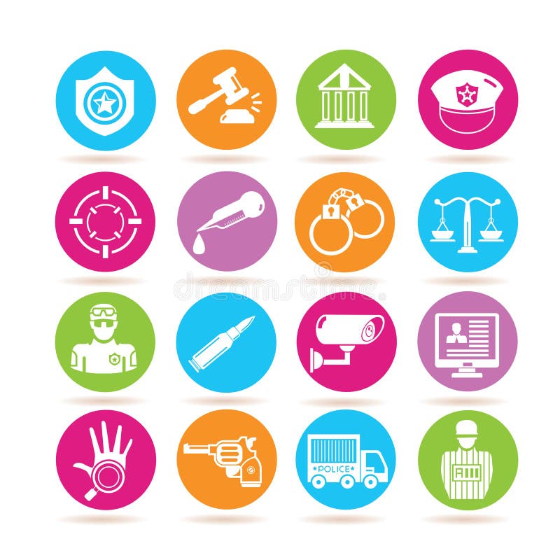 Polissymboler stock illustrationer. Illustration av symboler - 80942007