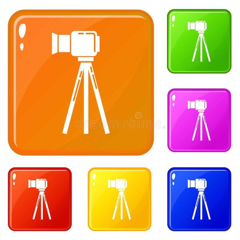 Political Candidate Interview Icons Set Vector Color Stock Vector ...