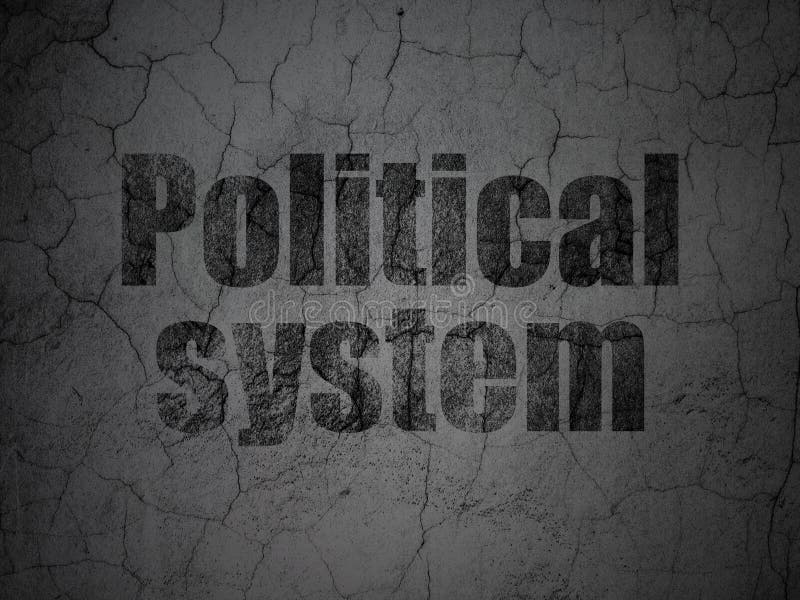Political Concept: Political System on Grunge Wall Background Stock ...