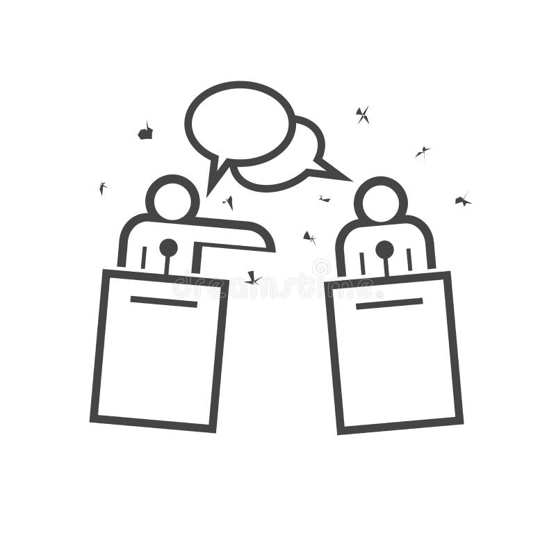 Political debate stock illustration. Illustration of politics - 29053919