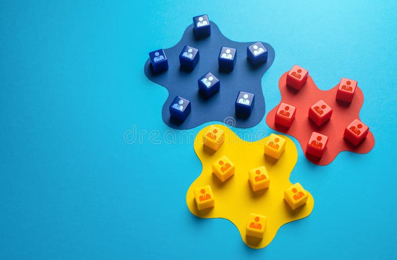Political Forces and Teams. Rivalry and Competition Stock Image - Image ...