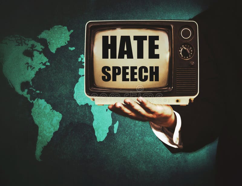 Political hate speech stock image. Image of hate, television - 38119635