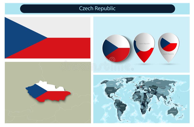 Political Infographics Made from Maps and Flags Stock Vector ...
