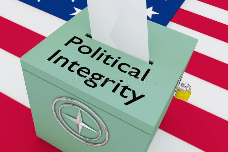 Political Integrity Concept Stock Illustration - Illustration of ...