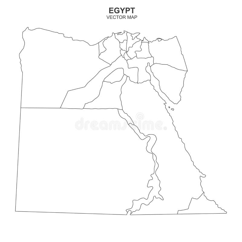 Egypt Political Map Vector Eps Maps Eps Illustrator Map