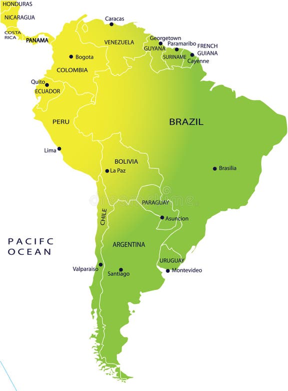 Map Equator South America Stock Illustrations – 951 Map Equator South ...