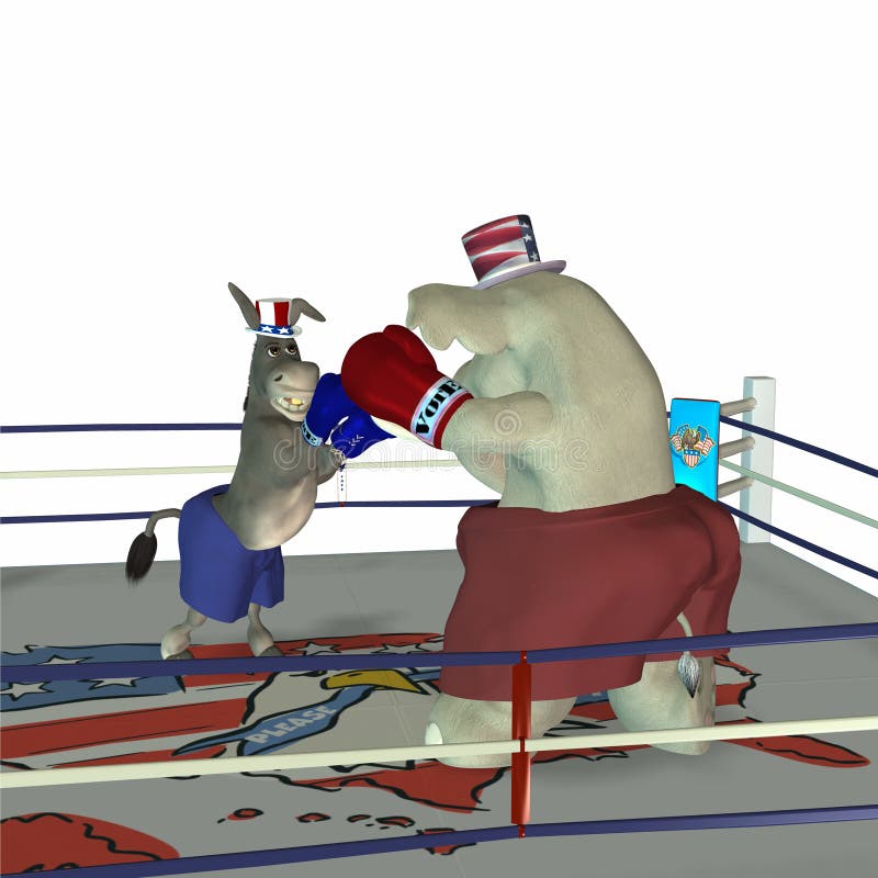 Political Party - Boxing 2 editorial stock photo. Illustration of grey ...