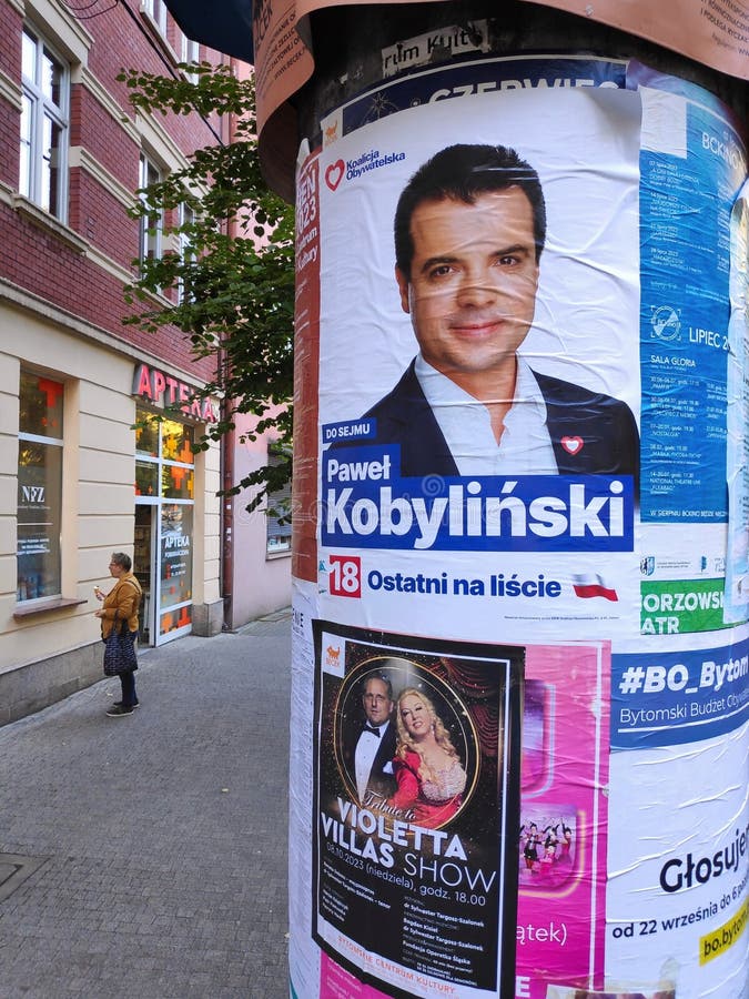 Political poster in Poland editorial photo. Image of political - 293373656