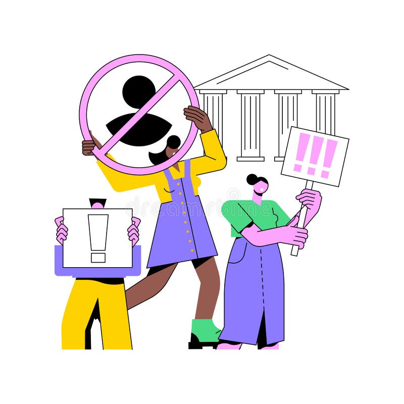 Political Protest Abstract Concept Vector Illustration. Stock Vector ...